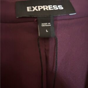 Express | Jackets & Coats | Express Deep Purple Jacket | Poshmark